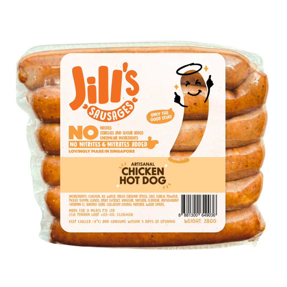 Artisanal Chicken Hot Dogs, smoked – Jill's Sausages